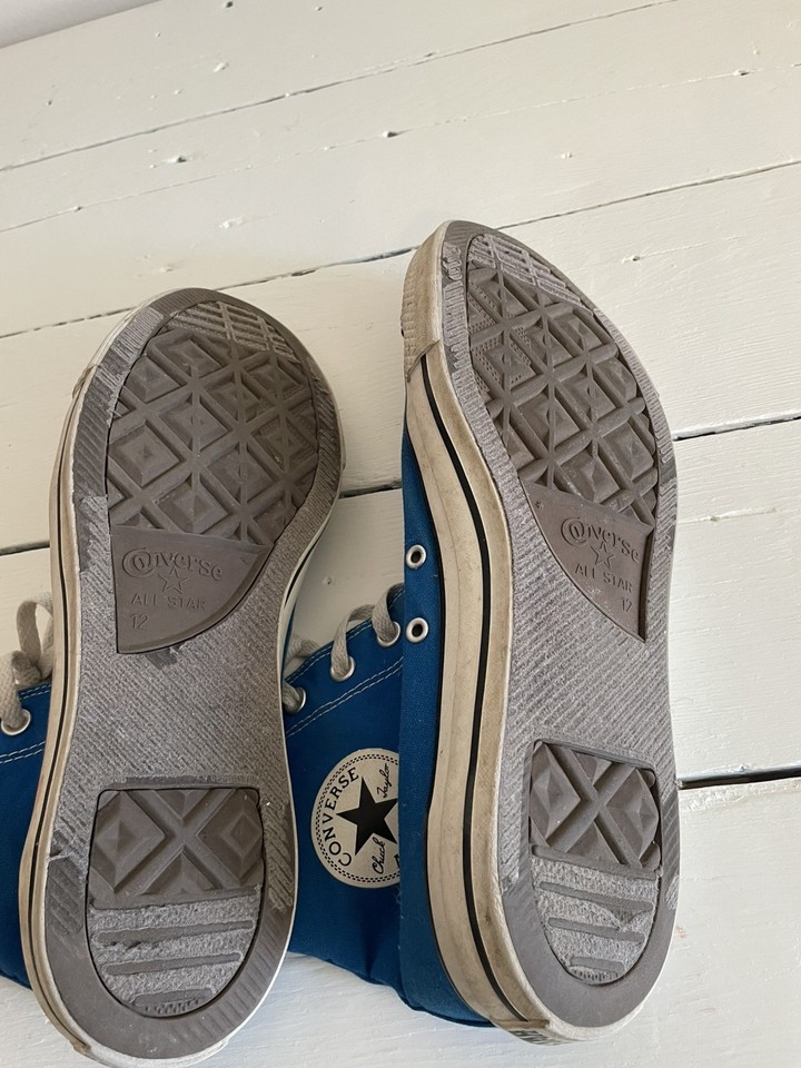 Vintage 90s Converse Chuck Taylor All Star Made in USA Size 12 High ...