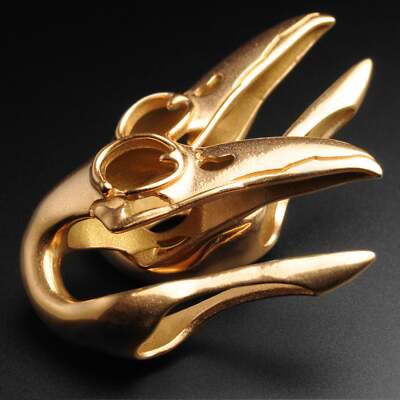 Rose Gold PVD Bird Skull Ear Weight Lobe Gauges Ear Stretchers | eBay