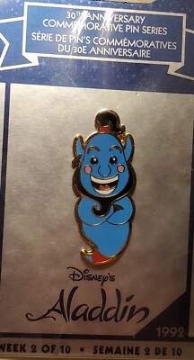 Disney Pin Genie 30th Anniversary Disney Store LR Aladdin Free Ship | eBay