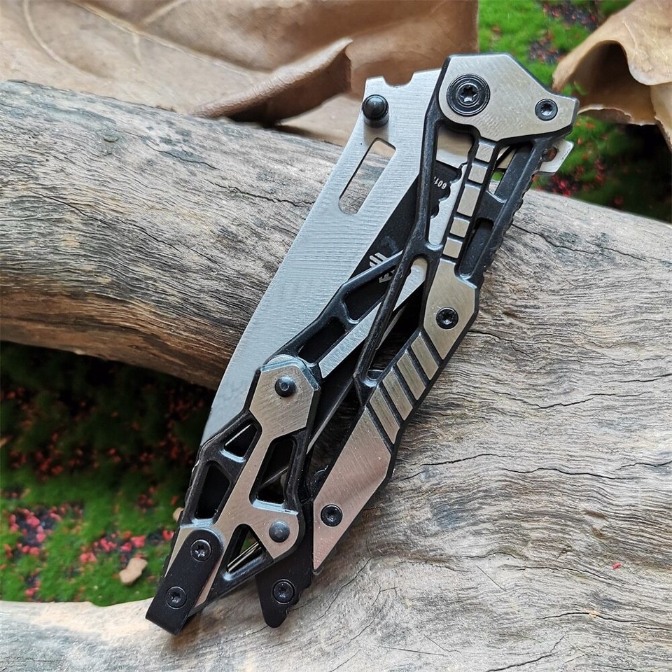 All-steel mechanical design folding knife, suitable for tactical ...
