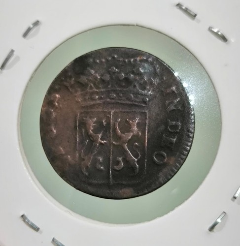 1731 Dutch Netherlands Colonial Voc Duit New York Penny FOX GELDERLAND ...