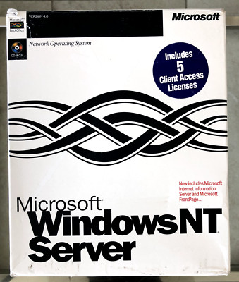 Microsoft Windows NT Server 4.0 Retail Box Collectors Edition 5 ...