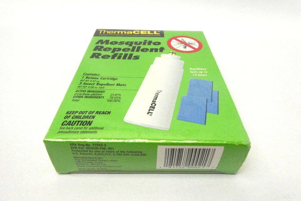 New Thermacell Mosquito Repellent Refills 1 Butane Cartridge 3 ...