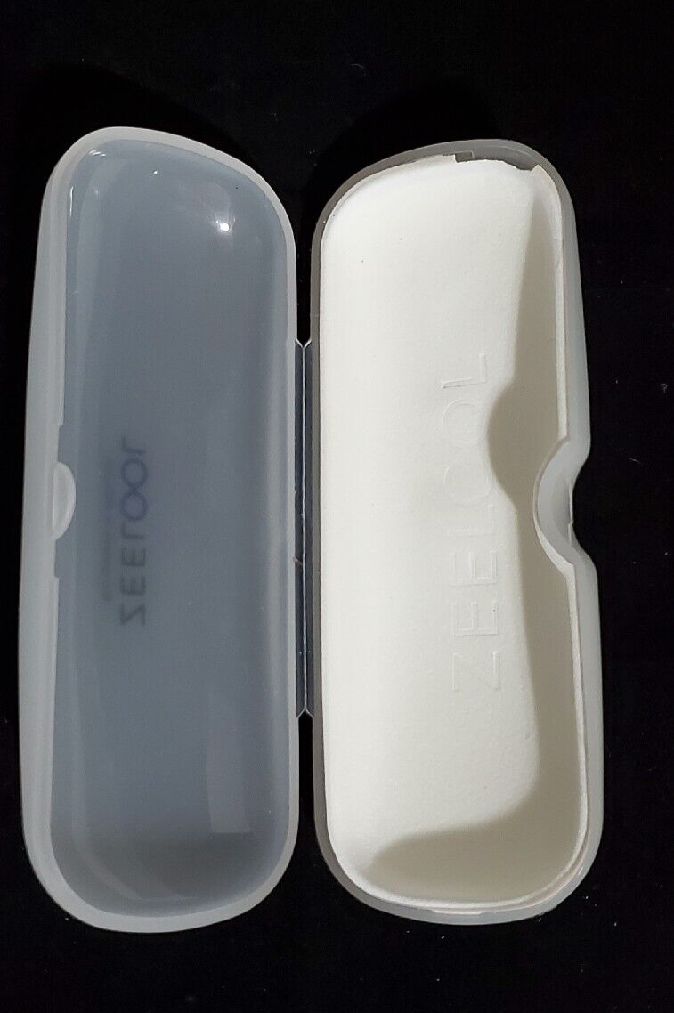 ZEELOOL Empty Eyeglass Hard Clamshell White Case with Cleaning Cloth | eBay