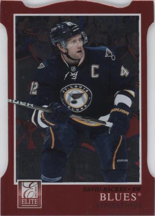 2011-12 Panini Elite - David Backes #22 Aspirations Die-Cut for sale ...