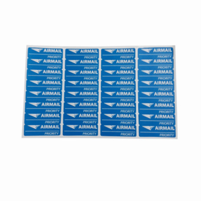 Air Mail Sticker Priority Shipping Label Mailing Par Avion Stamp Parcel ...