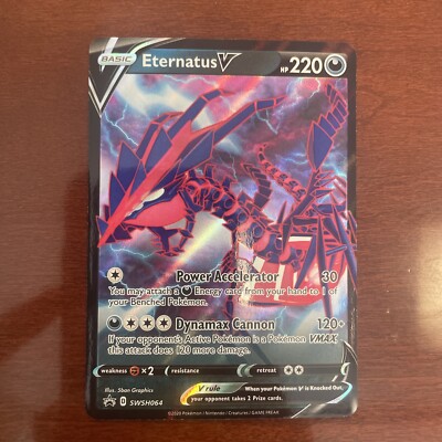 Eternatus V SWSH064 Darkness Ablaze Promo Pokemon TCG NM - Mint Ultra ...
