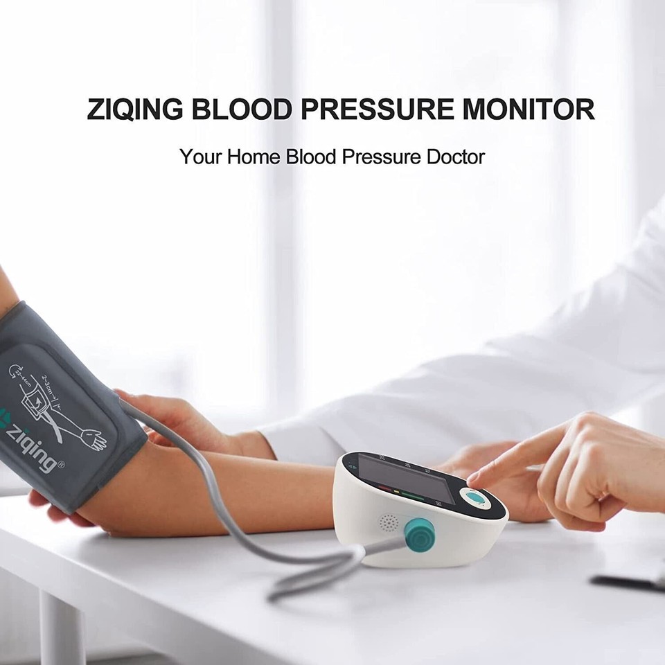 Automatic Blood Pressure Monitor Upper Arm Digital BP Cuff Heart Rate ...