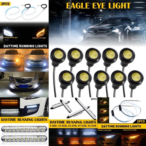 Flowing LED DR Light Amber Turn Signal Strip Bar Sequential Flexible ...
