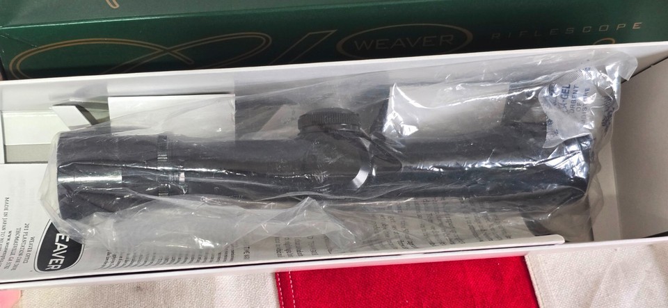 Weaver Classic Handgun Pistol Scope 4x28mm Black Gloss Model 849425 ...