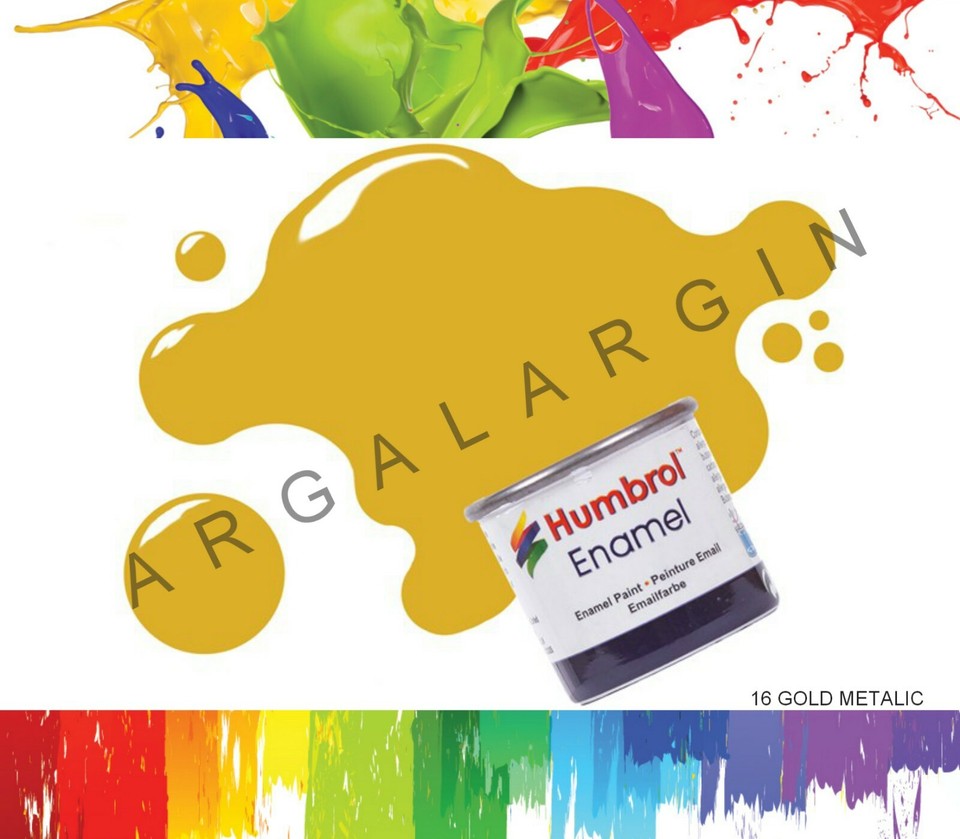 HUMBROL Enamel Model Paint 14ml - ALL COLOURS - Matt Gloss Satin ...