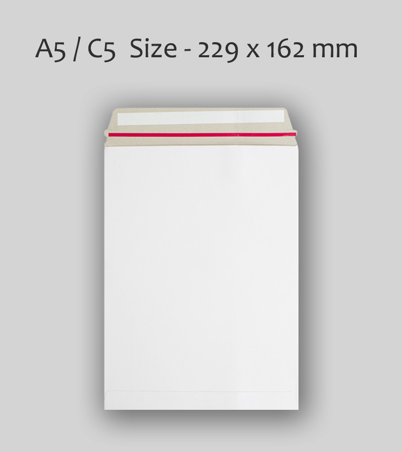 White All Board Envelopes All Sizes Cardboard Strong Mailers C3 C4 C5 ...