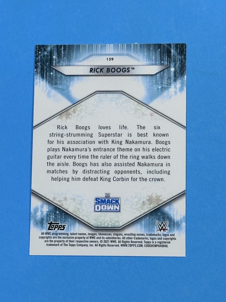 2021 Topps WWE Rick Boggs Rookie #159 Smack Down RC (Q) | eBay