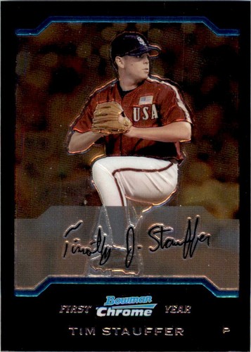 2004 Bowman Chrome Tim Stauffer Baseball Cards #BDP160 | eBay