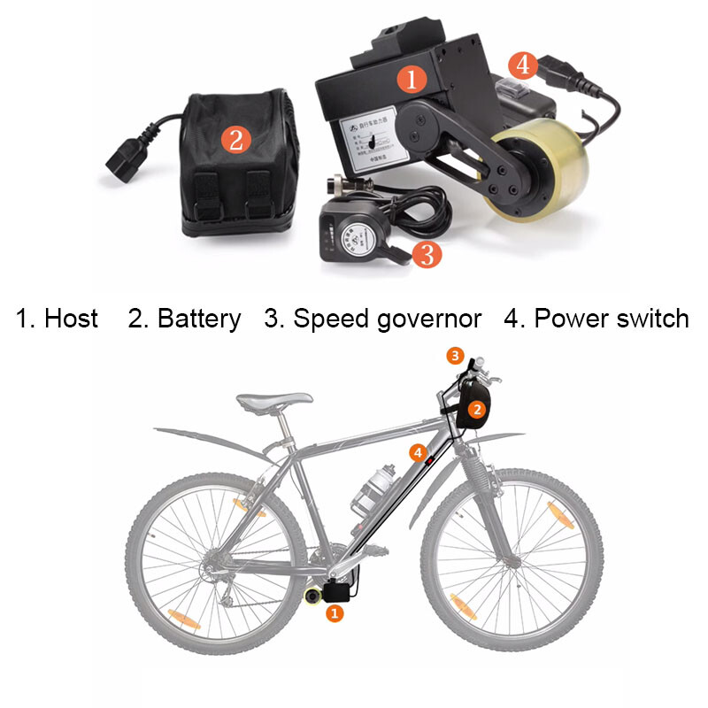 Bicycle Electric Booster E-Bike Conversion Kit Mountain Bicycle Speed ...