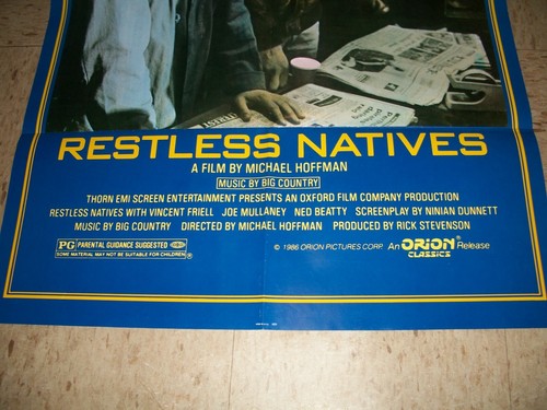 RESTLESS NATIVES 1985 Orignal Movie Poster One Sheet 27x41 | eBay
