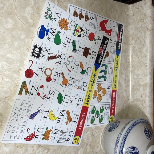 The Straight Edge desk mats Melissa & Doug Numbers 1-10 & Alphabet | eBay