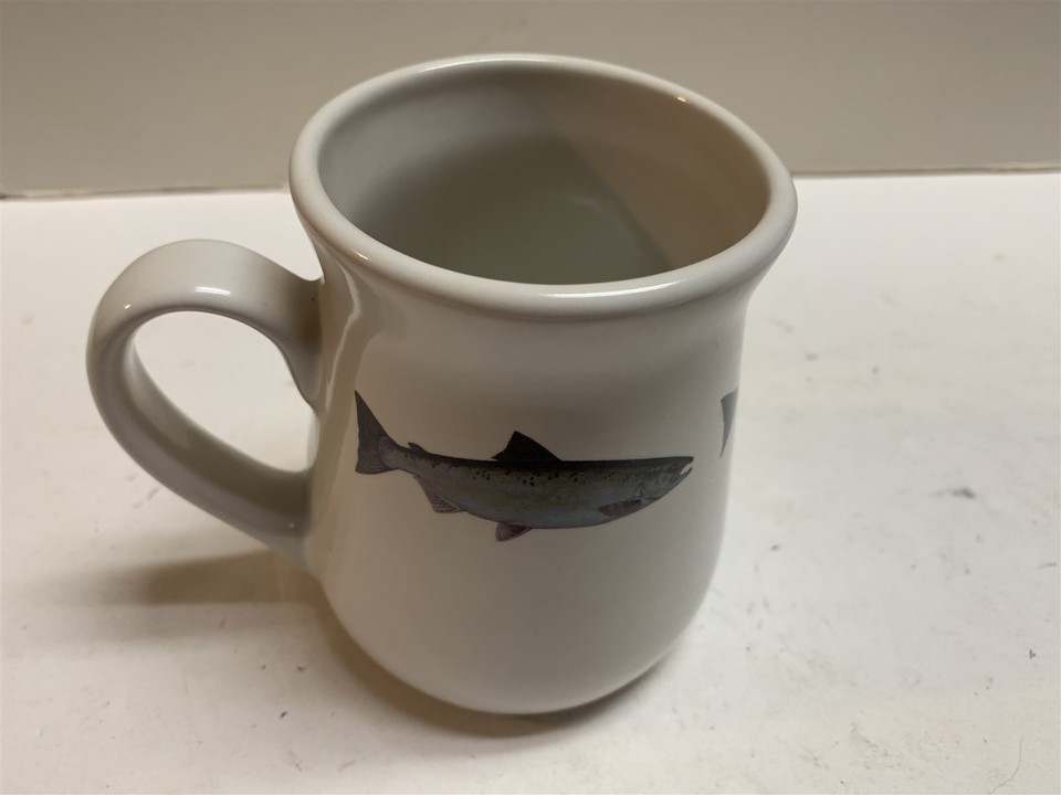 Angler's USA Pottery Fish Fishing Coffee Tea Chocolate Mug | eBay