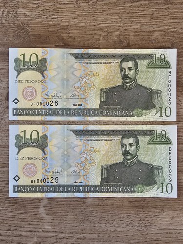 ULTRA LOW UNDER 100 FANCY SERIAL NUMBER #28 #29 Republica Dominicana ...