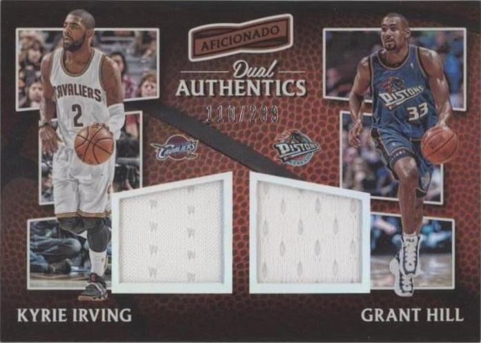 2016-17 Panini Aficionado - Dual Authentics Kyrie Irving, Grant Hill ...