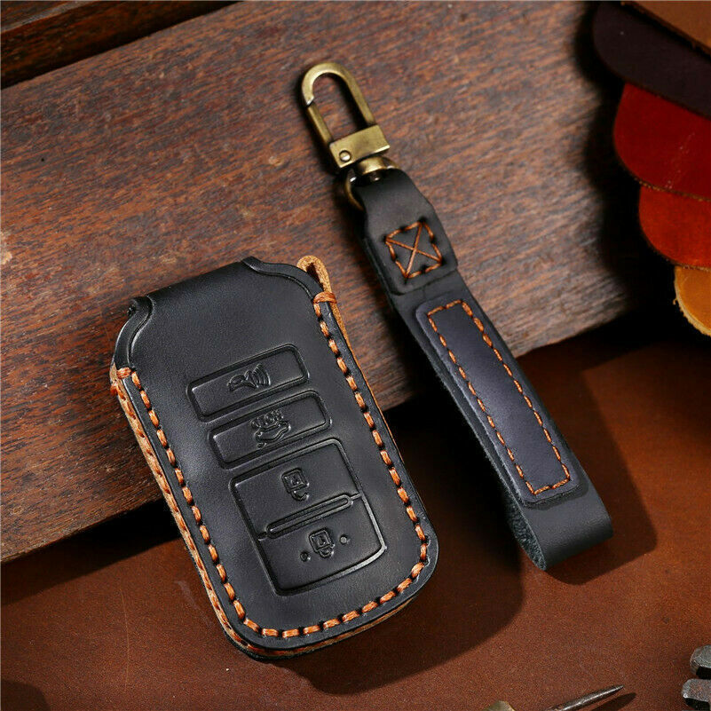 For Kia K9 2013-2016 Cadenza K74 Leather Car Key Cover Case Holder ...