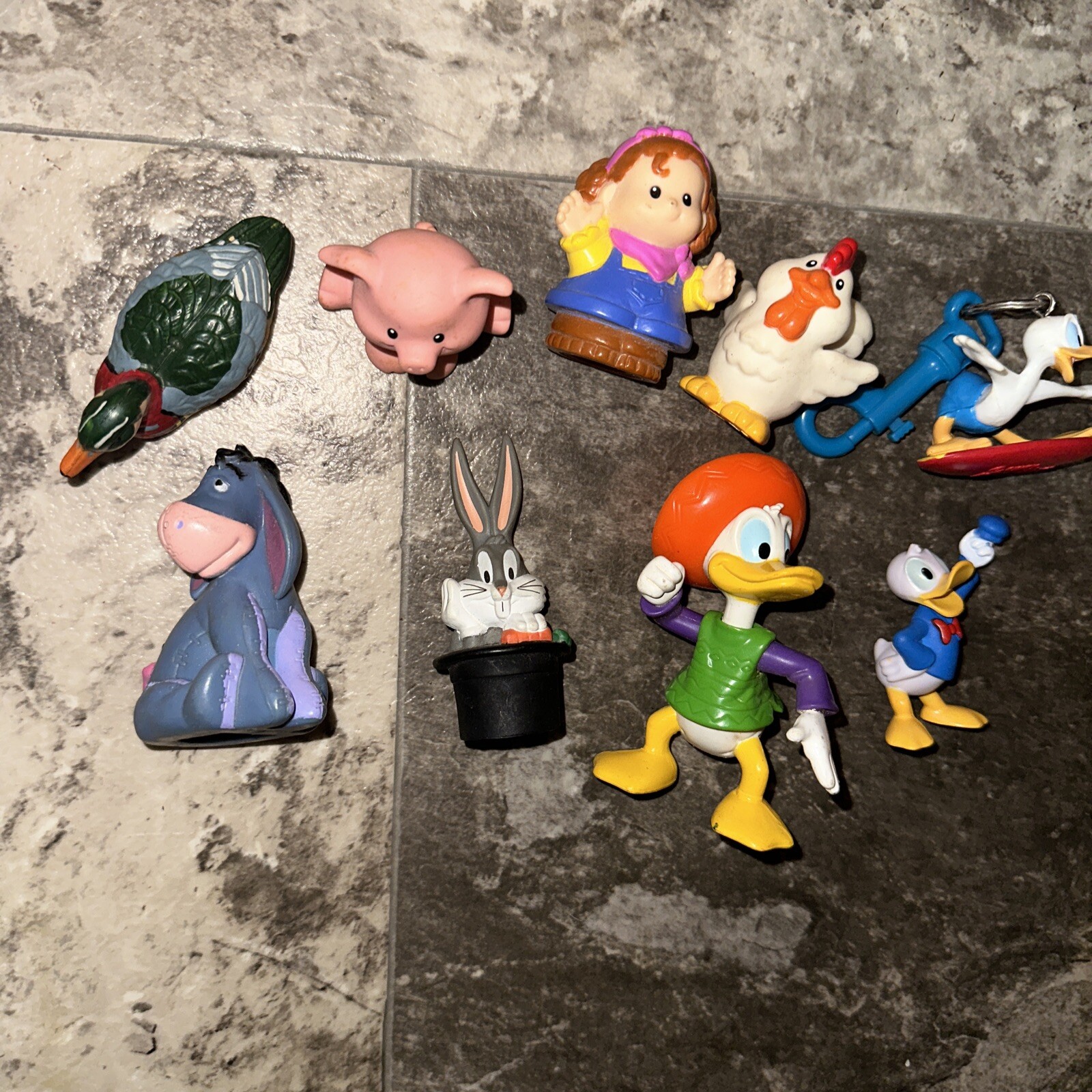 VTG 80s-90s Disney Afternoon Cartoons PVC Figures Toy Lot bag of vtg ...