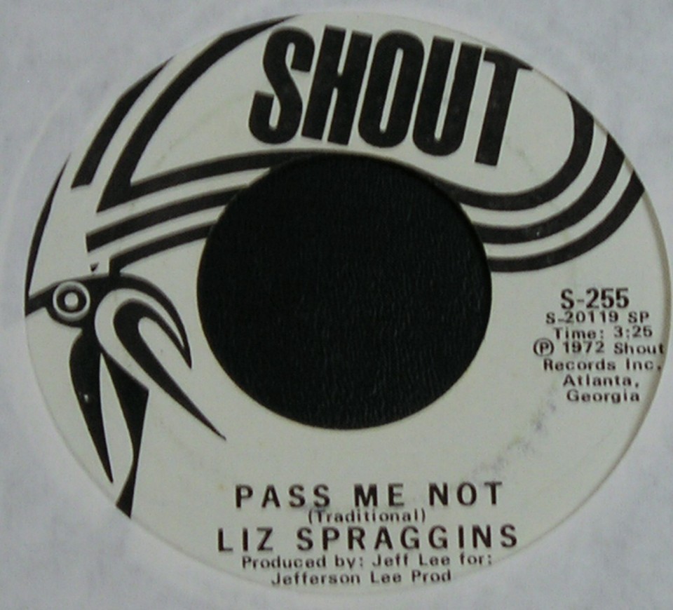 Liz Spraggins-Mis-Un-Der-Stand-Ing-ORIG. 1972 Shout Soul PROMO 45-EX++ ...