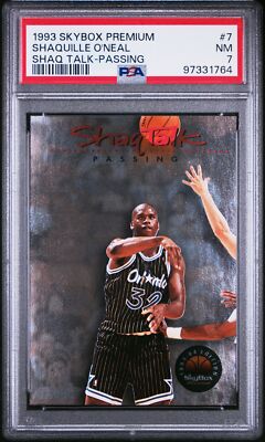 1993 SKYBOX PREMIUM SHAQ TALK PASSING #7 SHAQUILLE O'NEAL PSA 7 | eBay