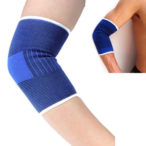 Fast Pain Relief Elbow Support Sleeve Pair Compression Gym Weight ...
