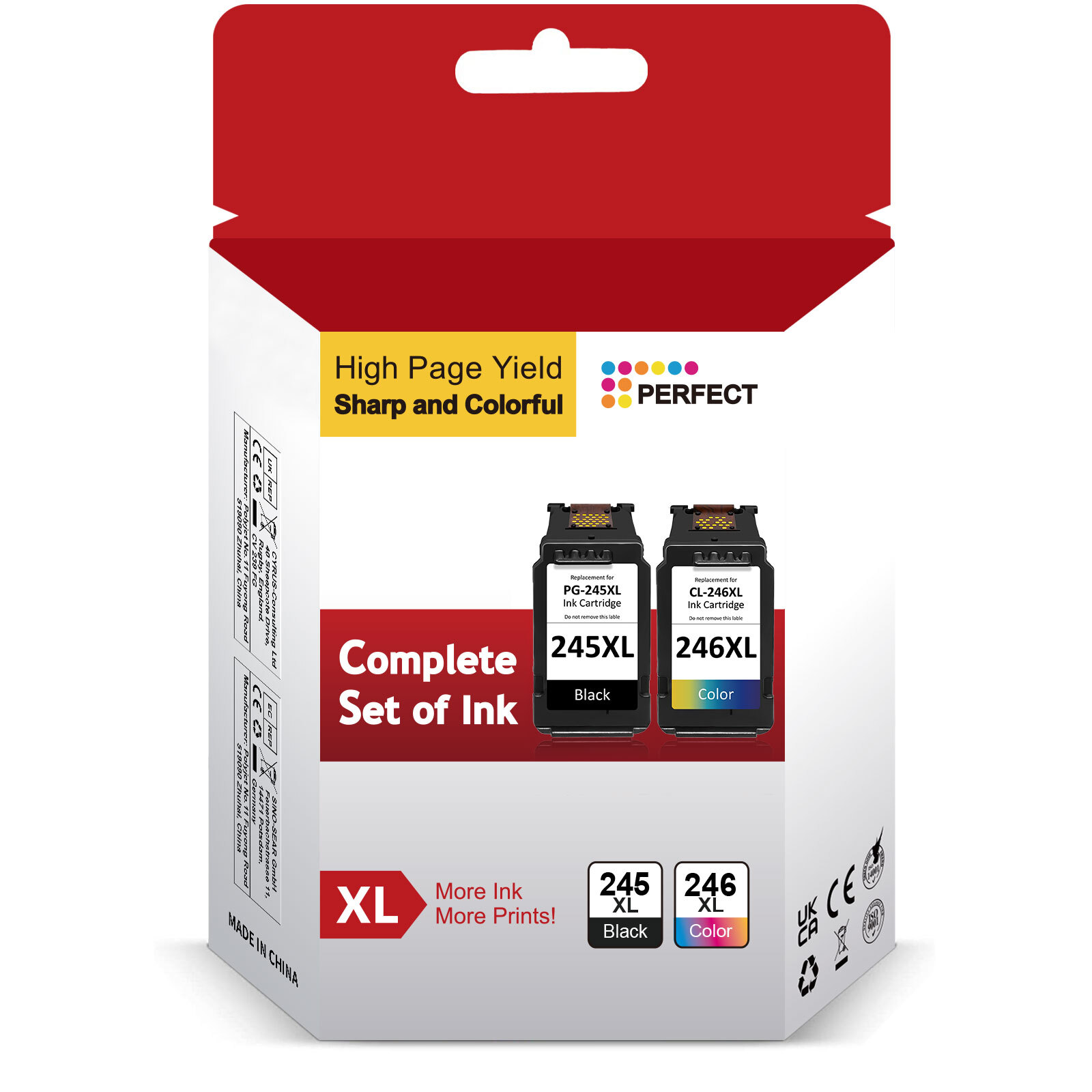 PG-245XL High Yield Ink Cartridges for Canon Pixma MG2522 TS3322 TR4522 ...