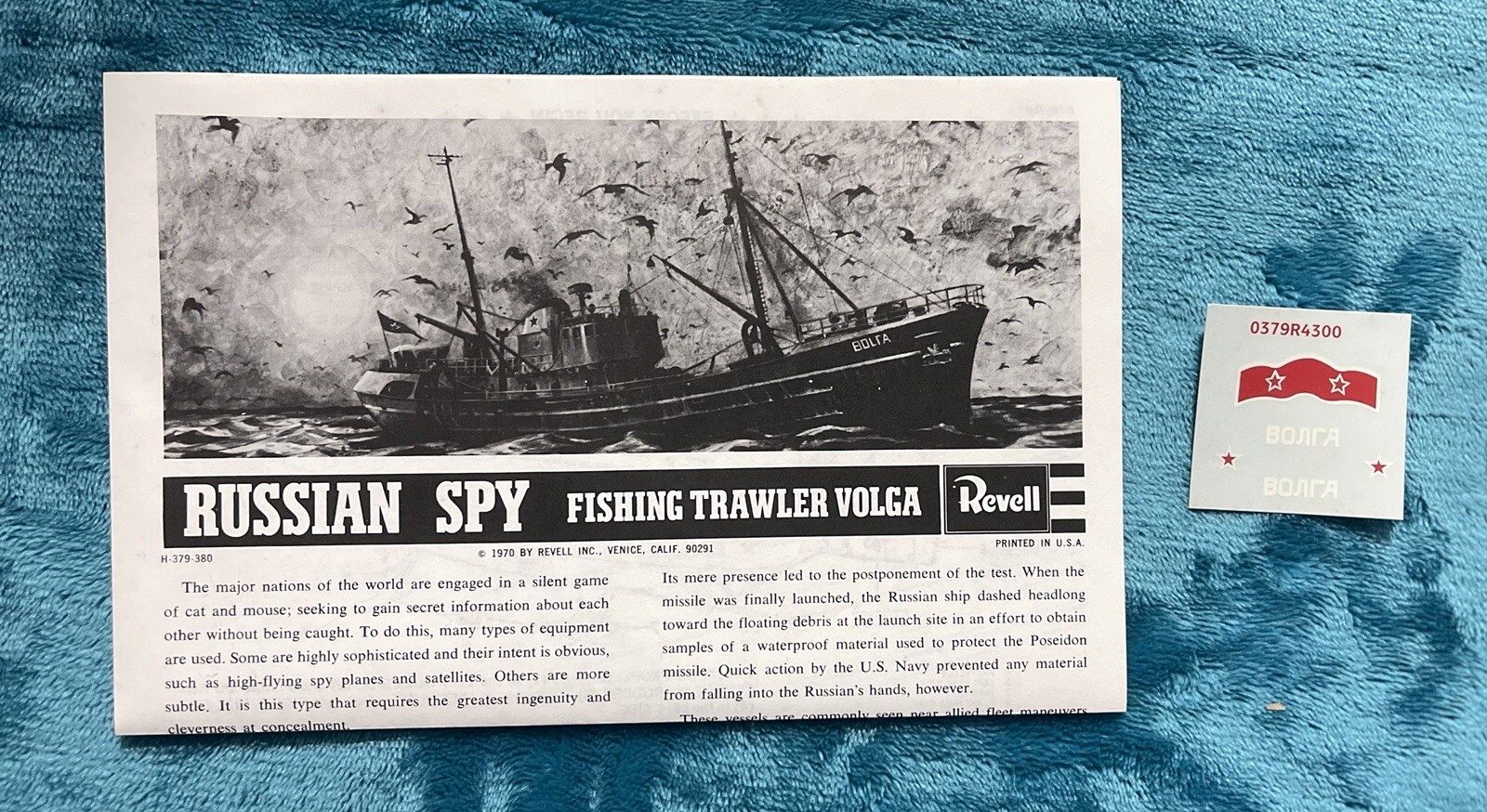 Russian Spy Fishing Trawler Volga Revell H379 1970 | eBay UK