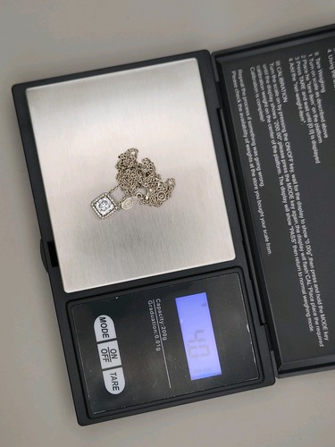 Pandora Sterling Silver Square Sparkle Halo Necklace 396241CZ ...