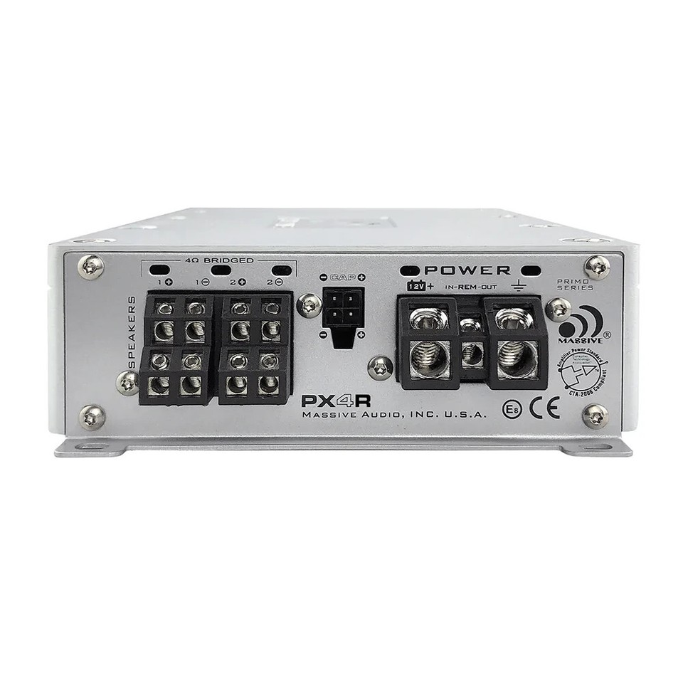 Massive Audio PX4R 350 WATTS RMS X 4 @ 2 OHM 4 CHANNEL COMPACT MEGA ...