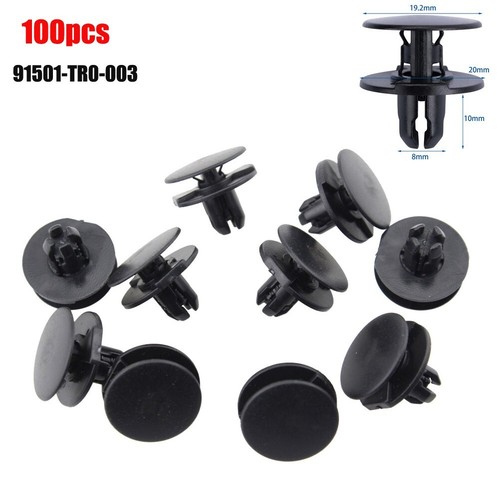 100Pcs Fender Push Type Retainer Clips For Honda For Acura 91501-TRO ...