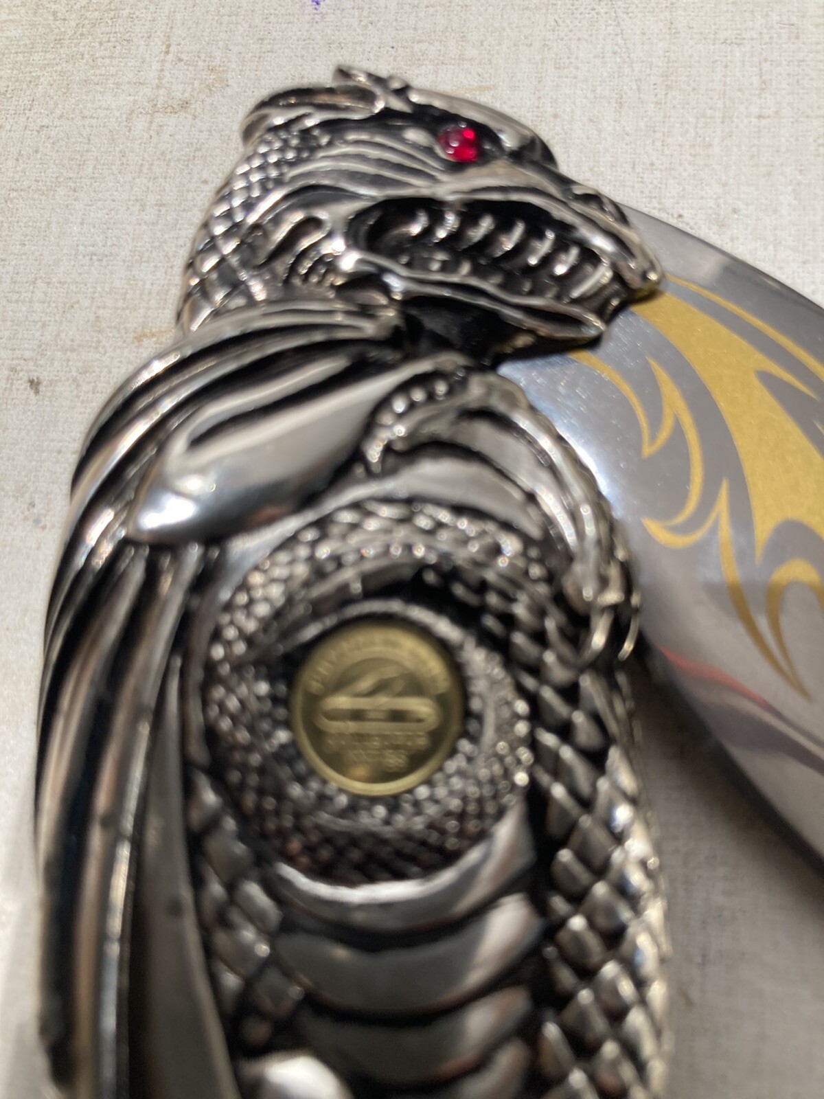 Knife Used Franklin Mint Boris Vallejo Mistress of Fire Knightstone ...