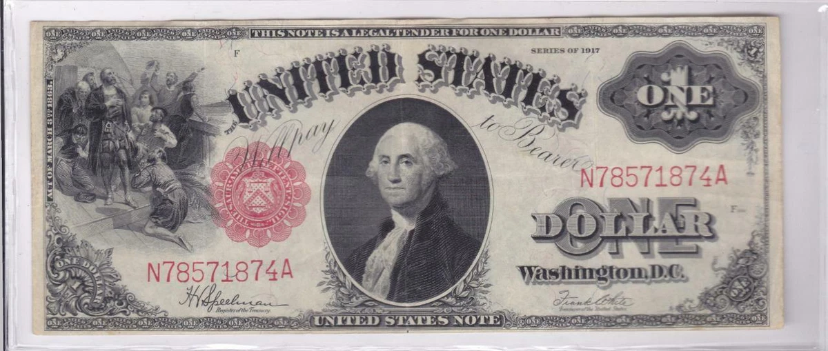 1917 Large Dollar Bill