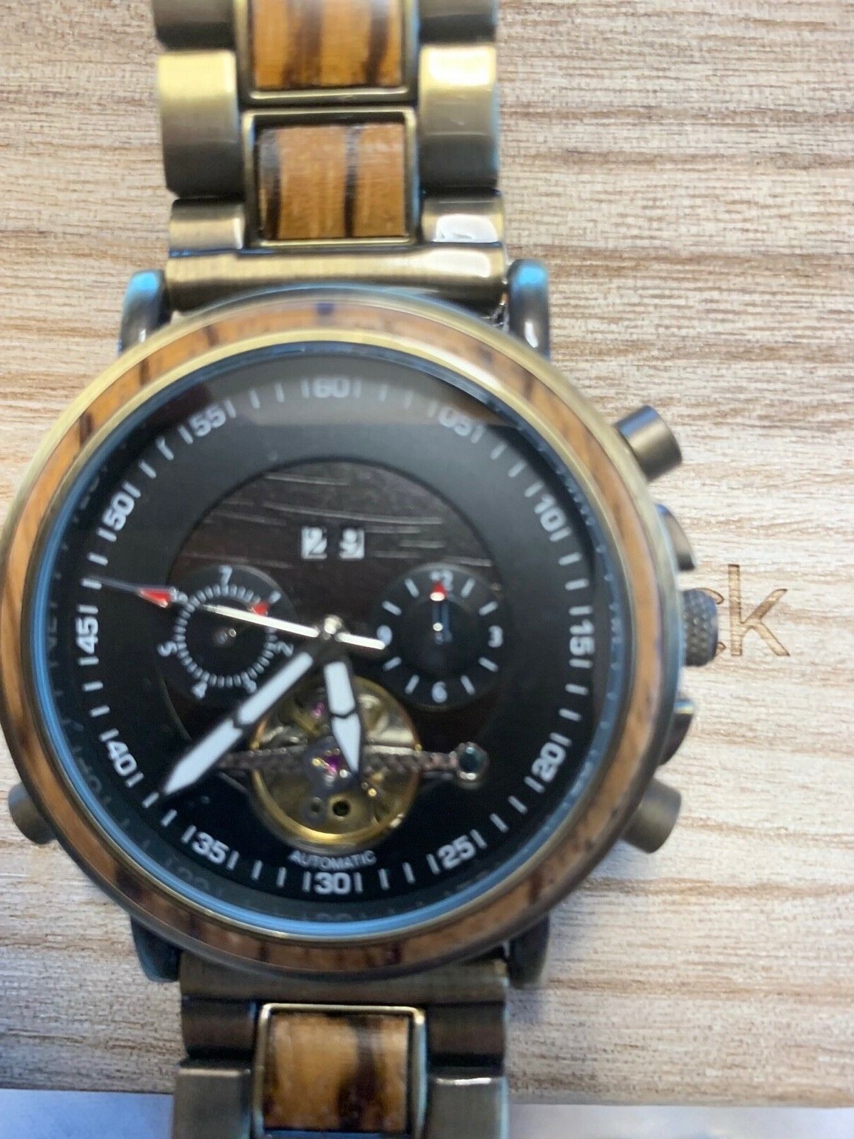 Wood o Clock Holz Automatikuhr Bergland | eBay.de