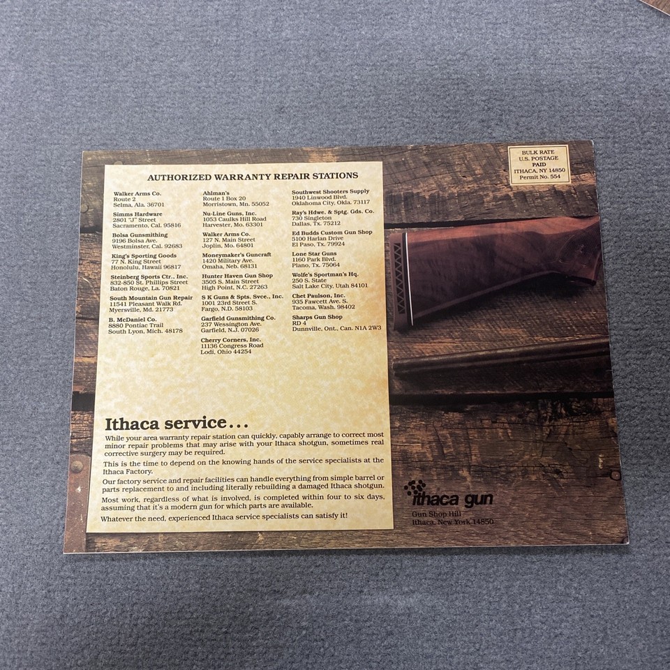 Vintage Ithaca Guns 1980 Firearms Catalog Shotguns Rifles 100 Years | eBay