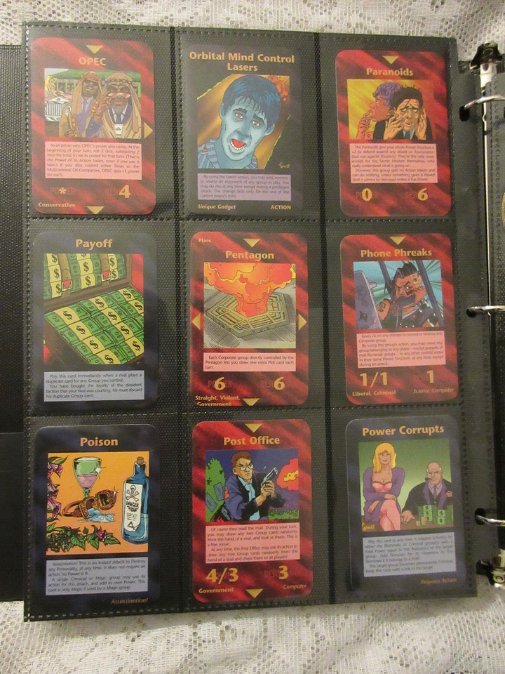 ALL 200 LIMITED 1st Ed Common Set ILLUMINATI INWO New World Order Card ...