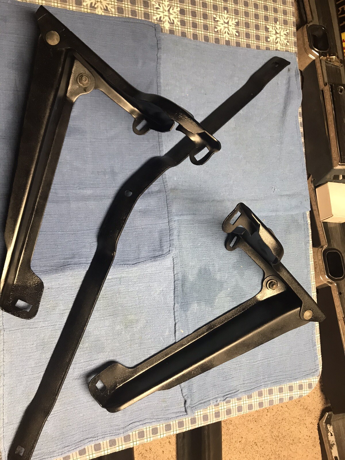 1966 1967 Pontiac GTO Bumper Brackets and Center Support Bracket HO RA ...