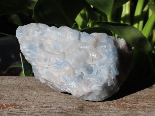 Raw Smooth Natura Chunk ofl Blue Calcite Crystal 584 Grams | eBay