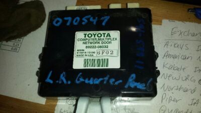 Chassis ECM Multiplex Network Back Door Fits 04-10 SIENNA 281860 | eBay