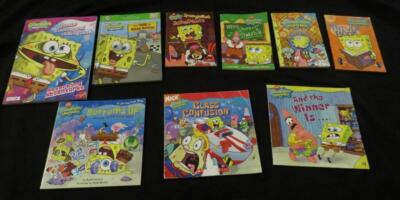 9 SPONGEBOB SQUAREPANTS CHILDREN BOOK LOT easy chapter jokes manga ...
