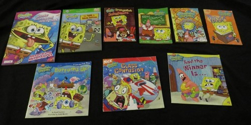 9 SPONGEBOB SQUAREPANTS CHILDREN BOOK LOT easy chapter jokes manga ...