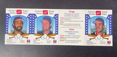 1987 Stuart Super Stars Panel Chicago White Sox Calton Fisk/Baines ...