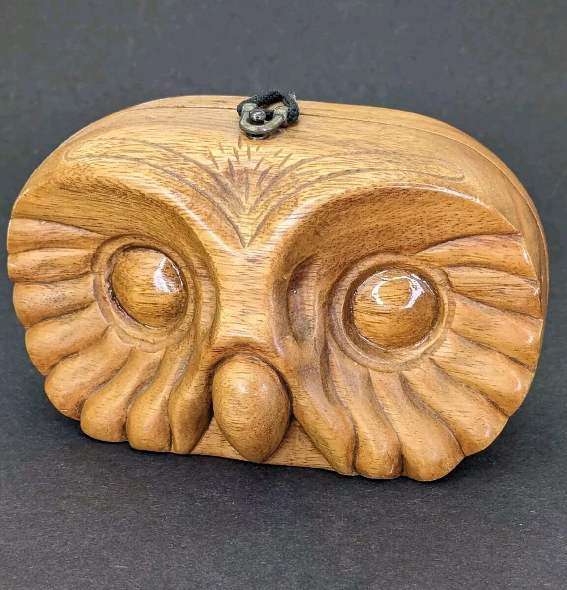 Owl Bird Head Timmy Woods Beverly Hills Carved Wood C… - Gem