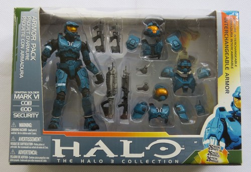 Halo 3 McFarlane Spartan Teal Armor Pack Mark VI CQB EOD Security | eBay