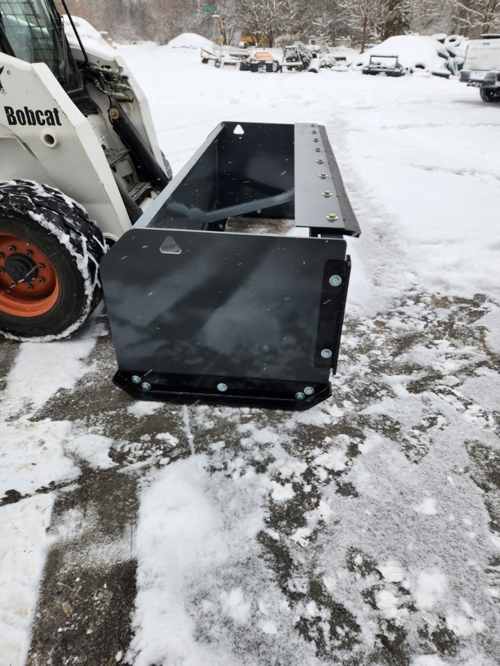 RWM 8' Skid Steer Snow Pusher Commercial Box Backdrag Pullback Bobcat ...