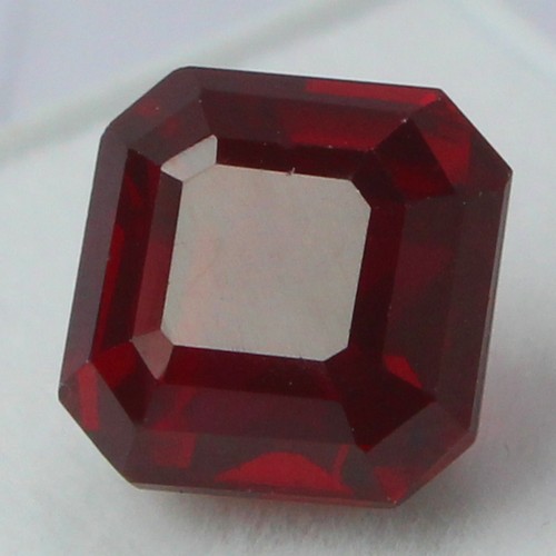 Natural 7.90 Ct Certified Mozambique Deep Blood Red Ruby 10x10 mm ...