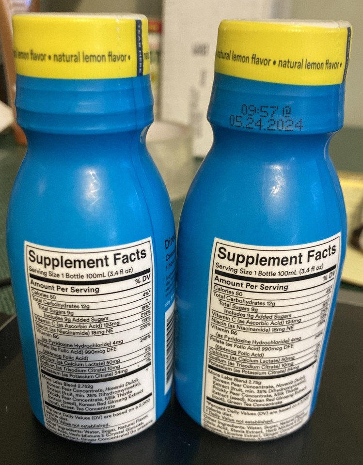 2 pk More Labs Rebound Shot Morning Recovery After You Drink 3.4 oz | eBay